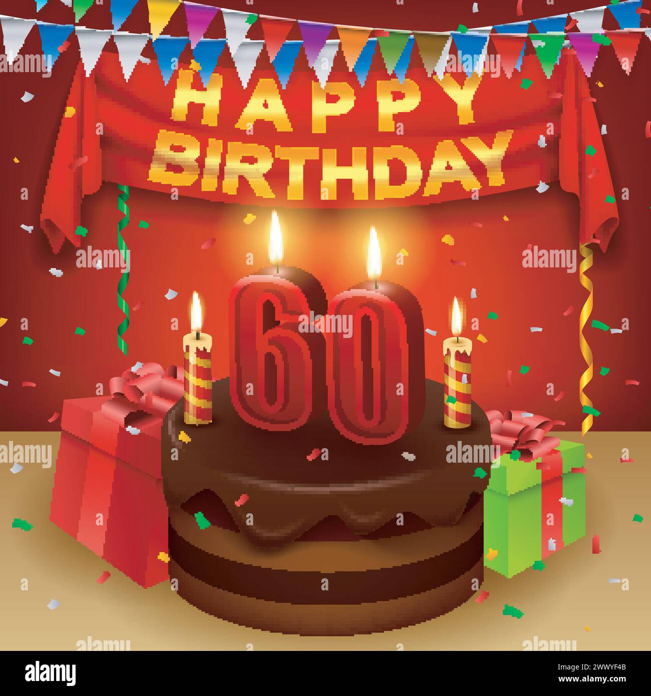 Happy 60th birthday hi-res stock photography and images - Alamy