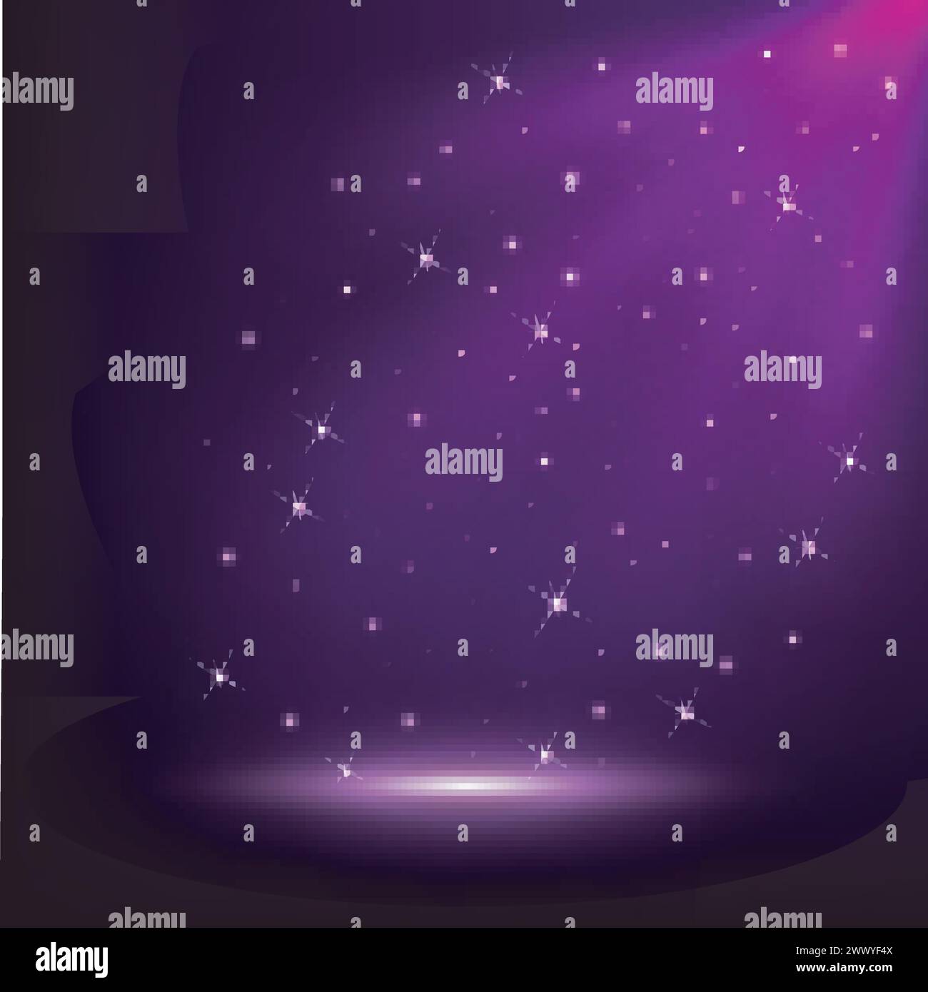 Violet Lights Shining Background, Vector Illustration Stock Vector ...