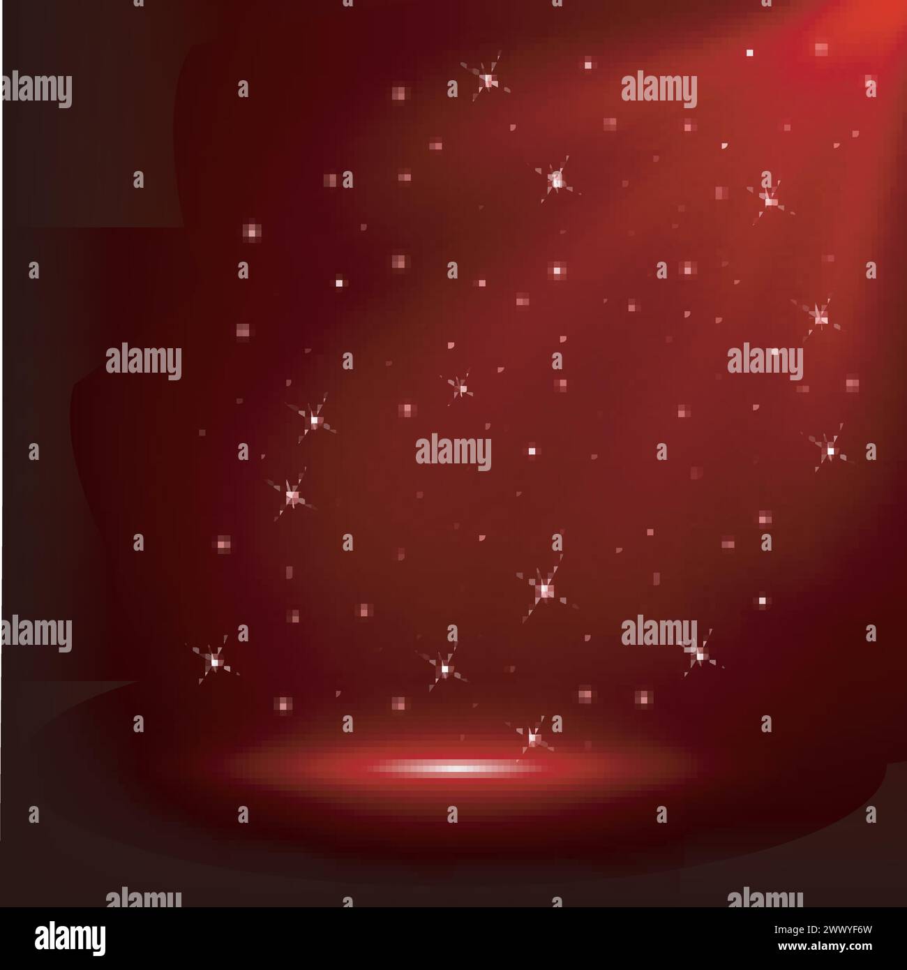 Red Lights Shining Background, Vector Illustration Stock Vector Image & Art - Alamy