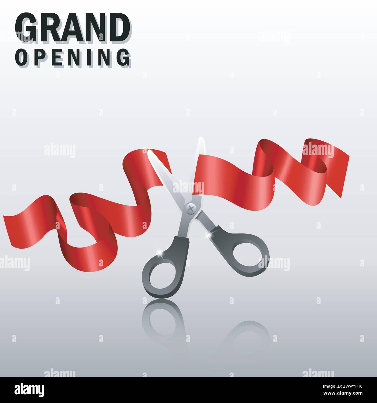 Grand Opening Ribbon Vector