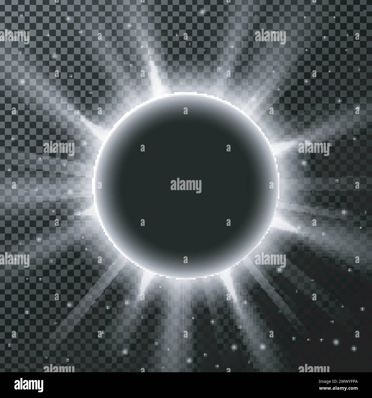 Lights shining rounded background, Vector Illustration Stock Vector ...