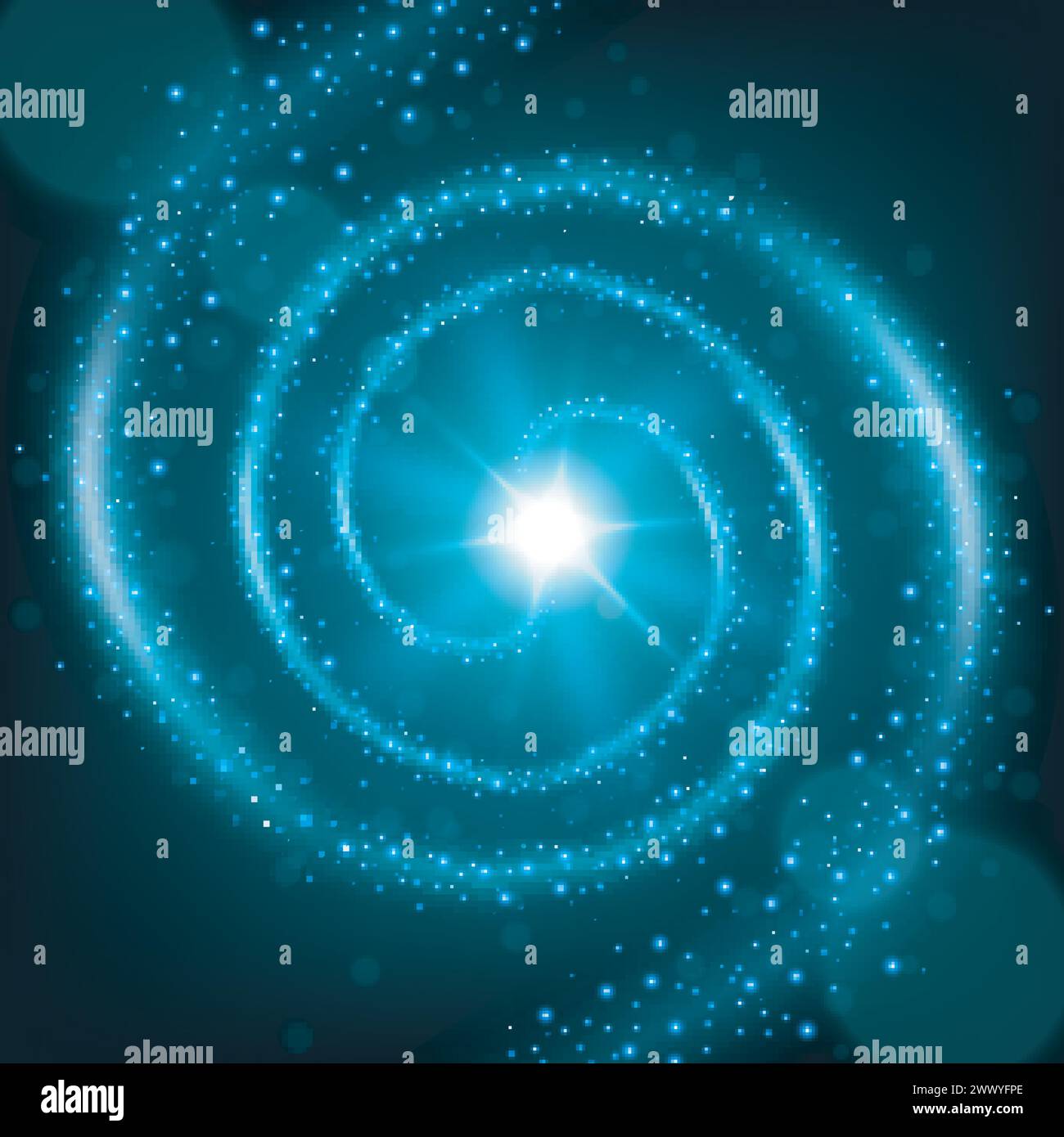 Blue Swirl shiny frame background, Vector Illustration Stock Vector ...