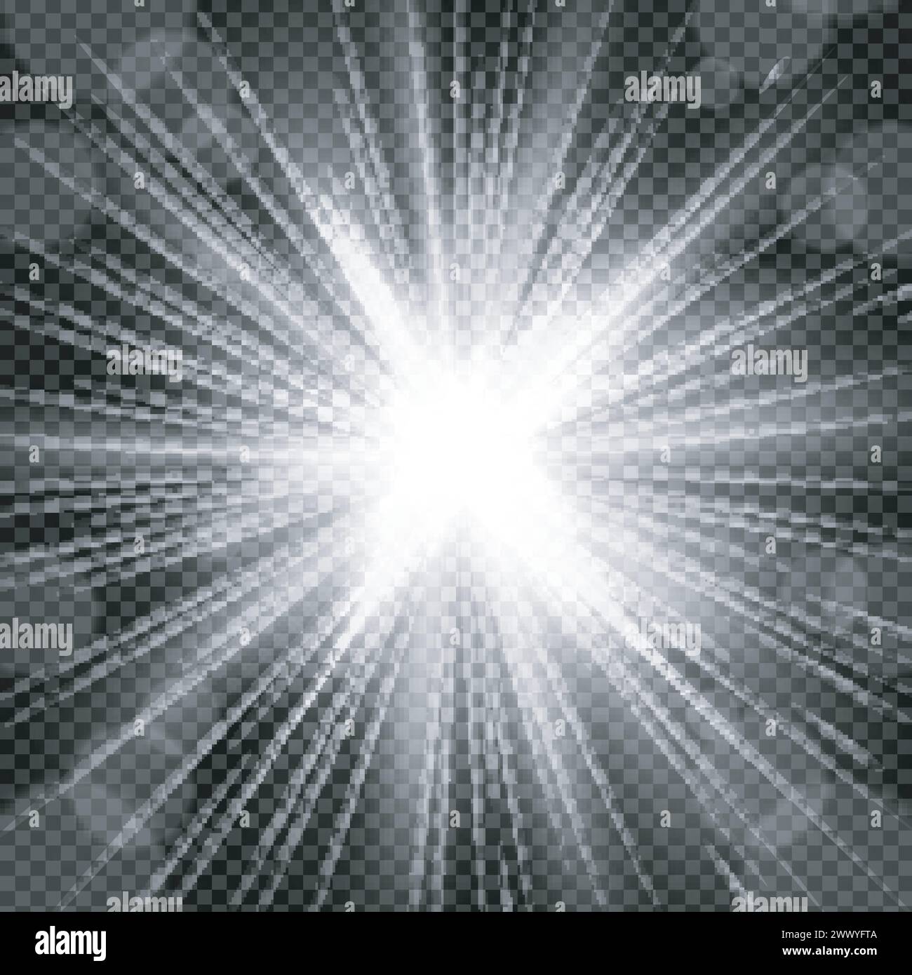 White light shining, Vector Illustration Stock Vector Image & Art - Alamy