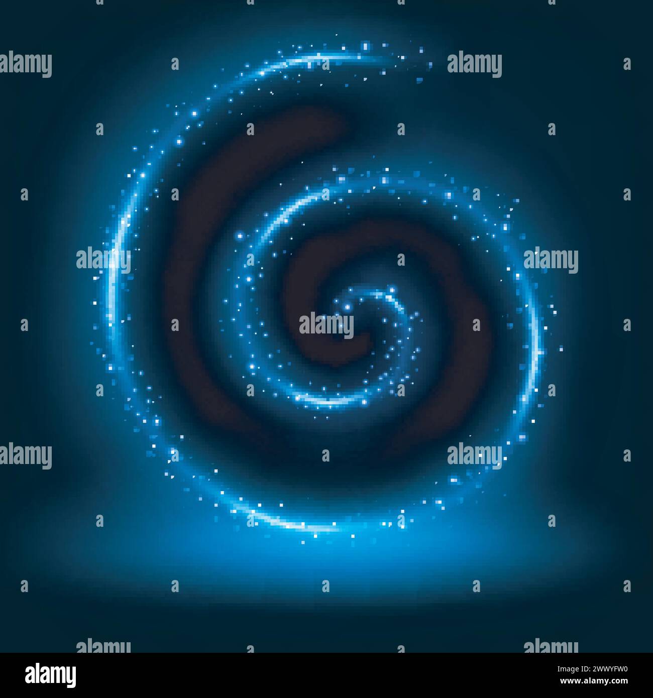 Blue Swirl shiny frame background, Vector Illustration Stock Vector ...