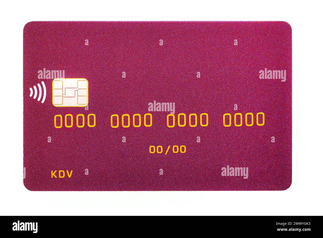 Debit card closeup on transparent background for design purpose Stock ...