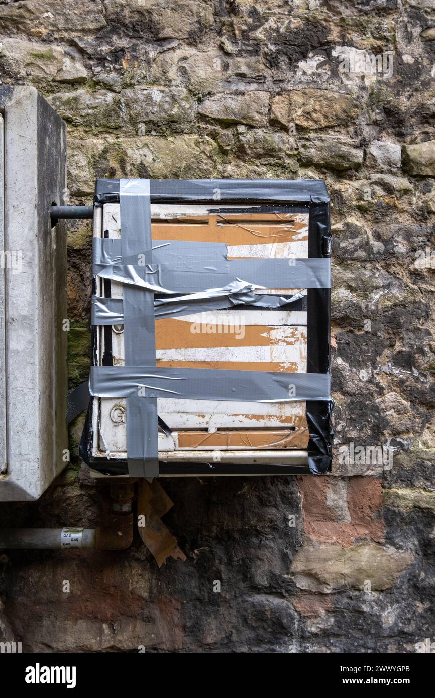 Electrical meter box on house hi-res stock photography and images - Alamy