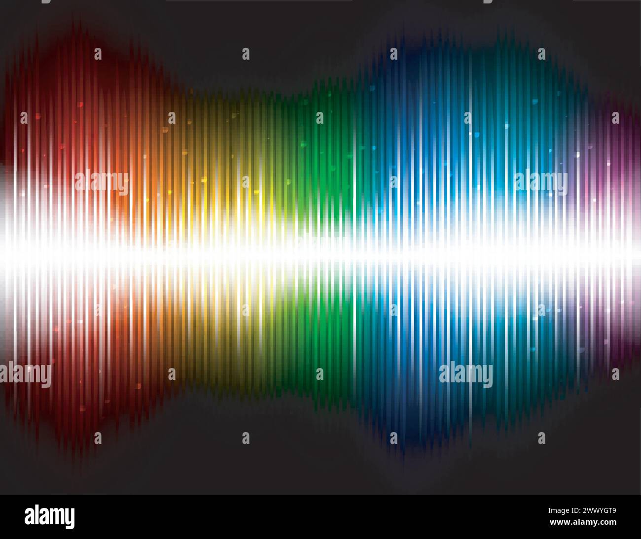 Light pulse party on rainbow colored background, Vector Illustration ...