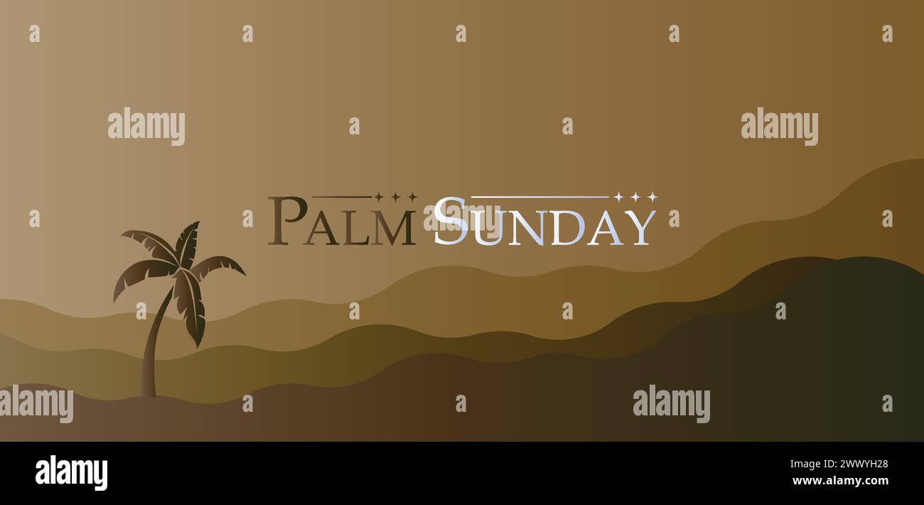 You can download the Palm Sunday Banner and Template Stock Vector Image ...