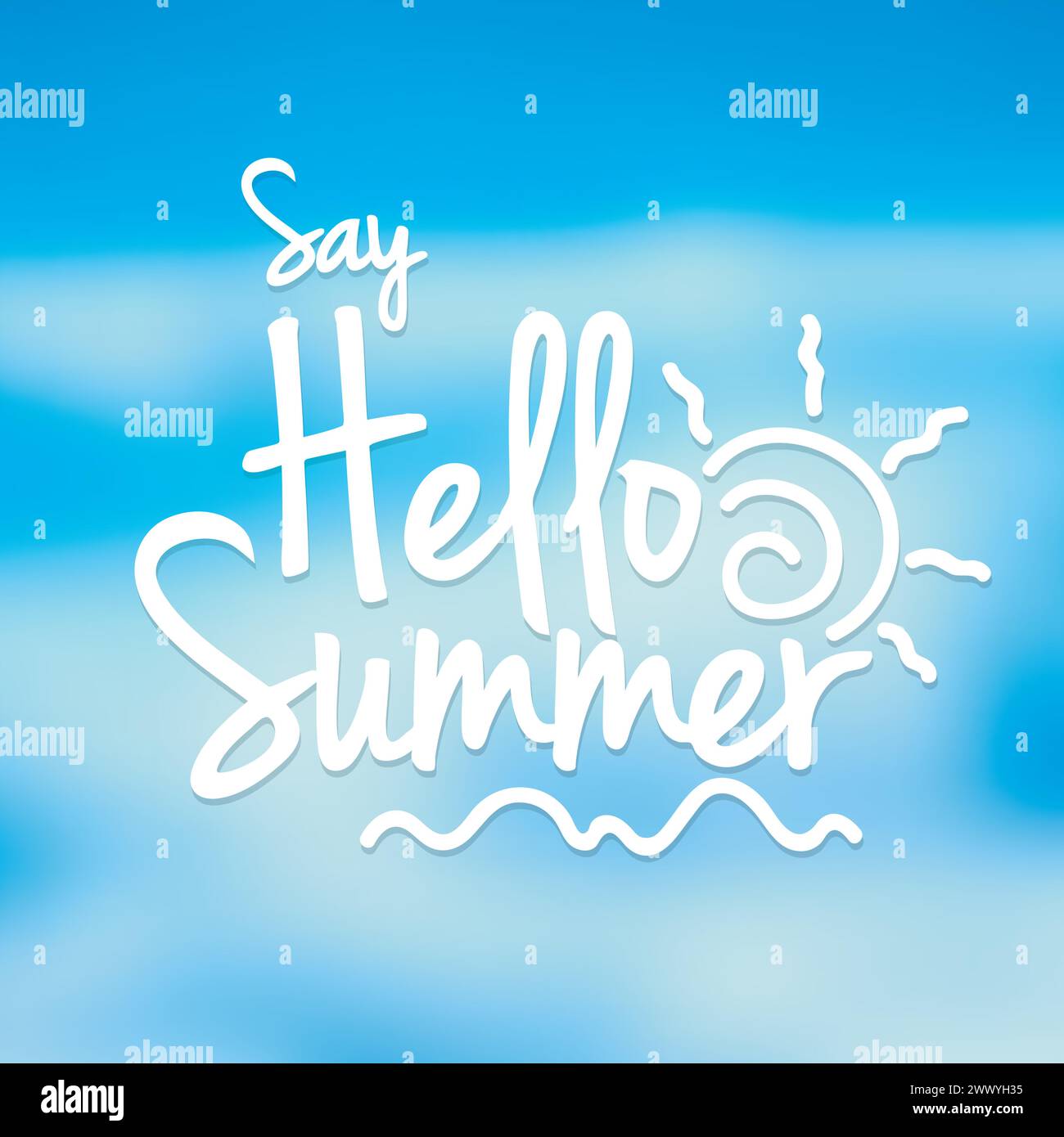 Wave hello vectors hi-res stock photography and images - Alamy