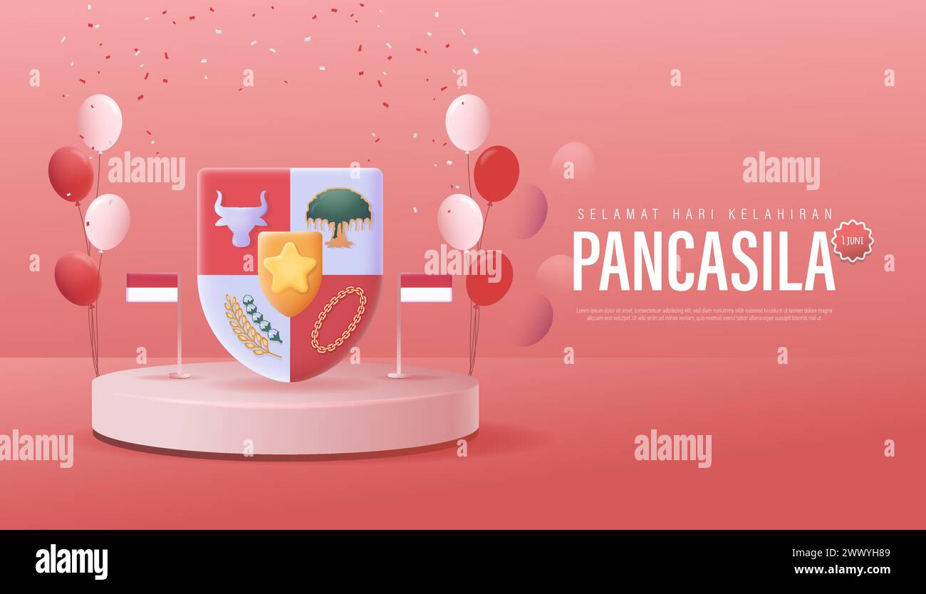 Selamat Hari Lahir Pancasila Translation : The Day of Birth of ...