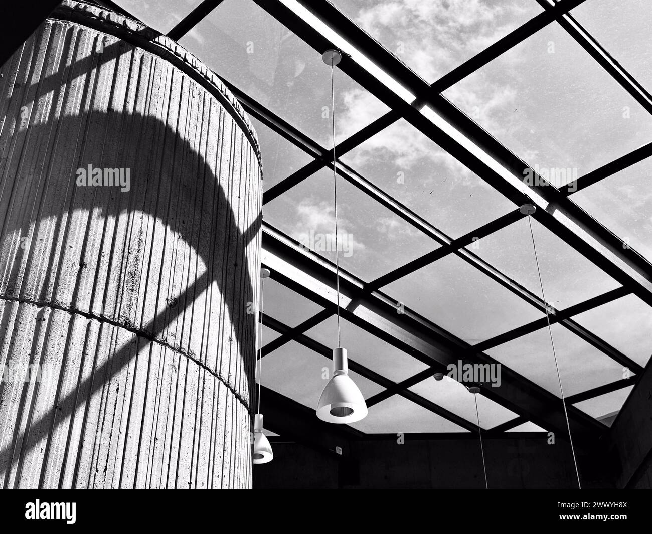 Skylight glass interior detail hi-res stock photography and images - Alamy