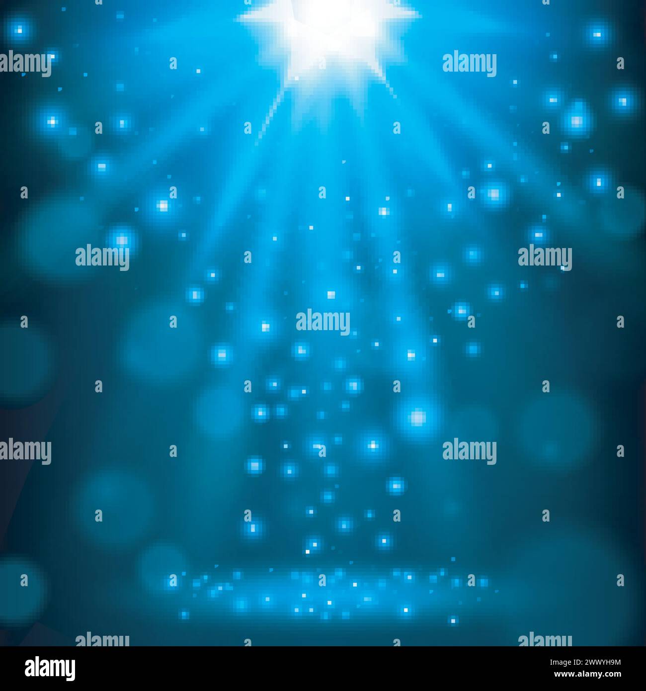 Blue light shining background, Vector Illustration Stock Vector Image ...