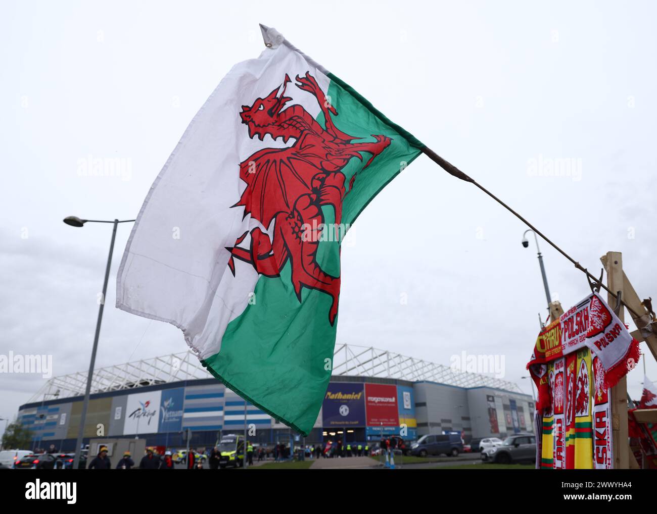 Sport football welsh flag hi-res stock photography and images - Alamy