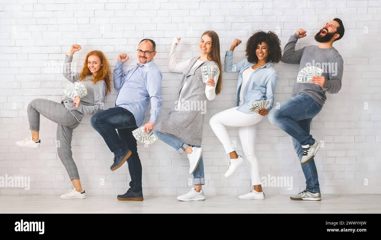 Victory dance businesspeople hi-res stock photography and images - Alamy