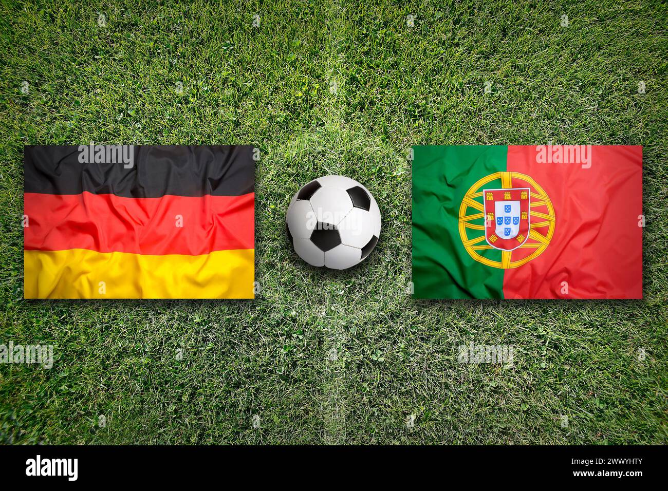 Germany vs portugal flags hi-res stock photography and images - Alamy