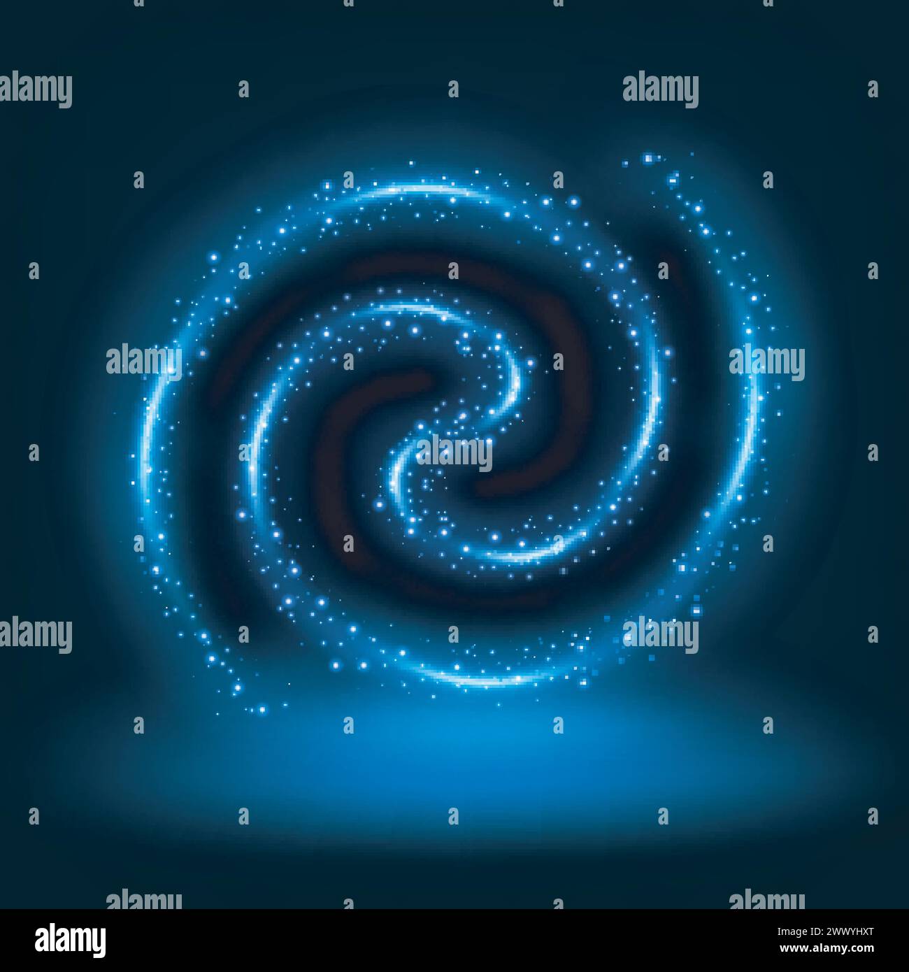 Blue Swirl shiny frame background, Vector Illustration Stock Vector ...