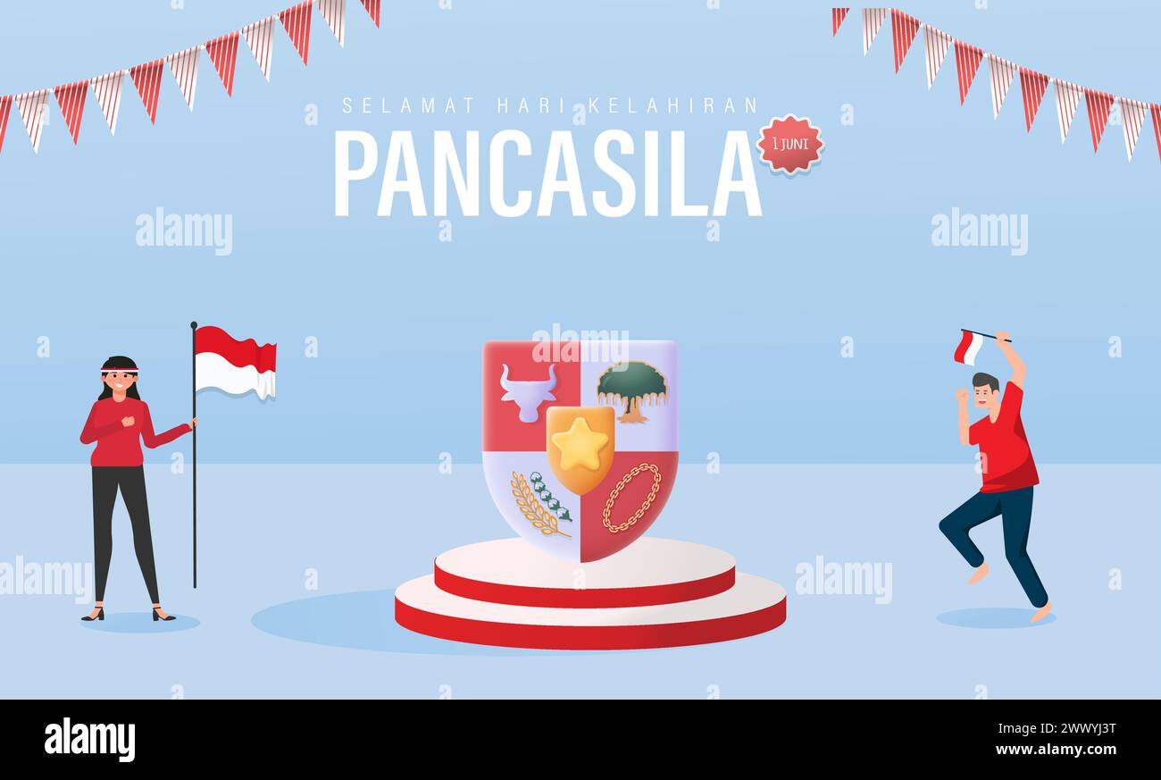 Selamat Hari Lahir Pancasila Translation : The Day of Birth of ...