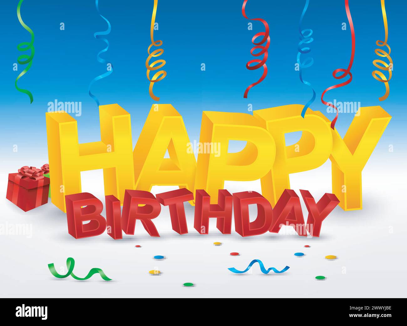 Happy birthday 3d hi-res stock photography and images - Alamy