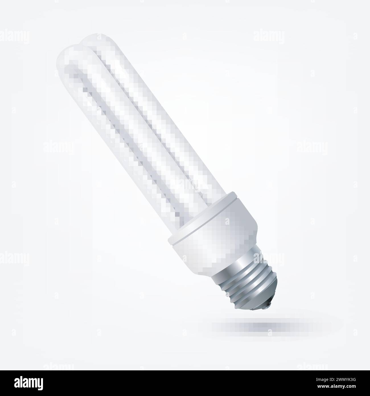 Twisted fluorescent lamp Stock Vector Images - Alamy