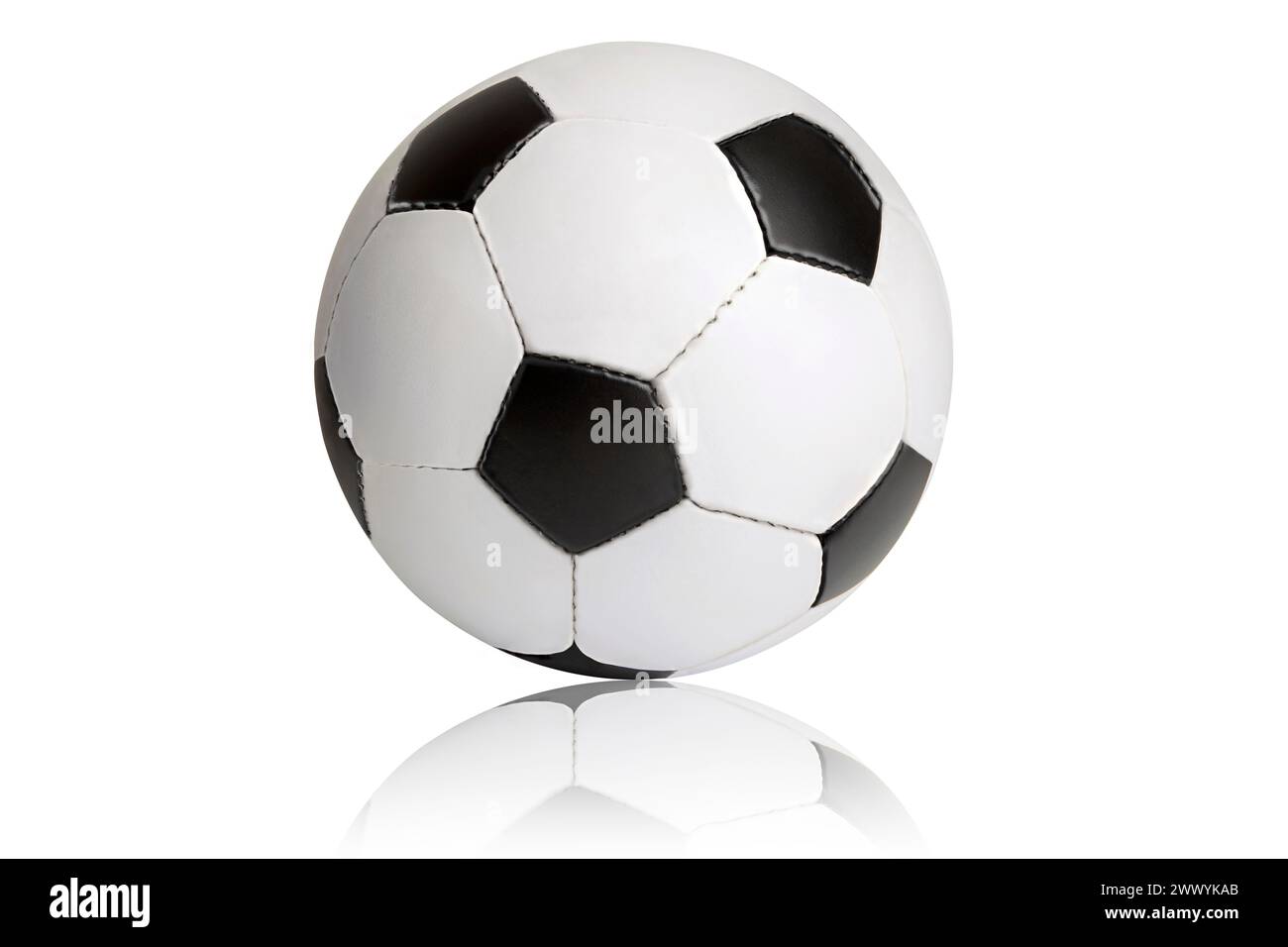 Football isolated in front of a white background Stock Photo - Alamy
