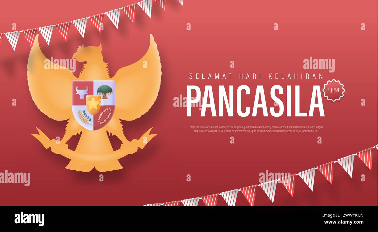 Selamat Hari Lahir Pancasila Translation : The Day of Birth of ...