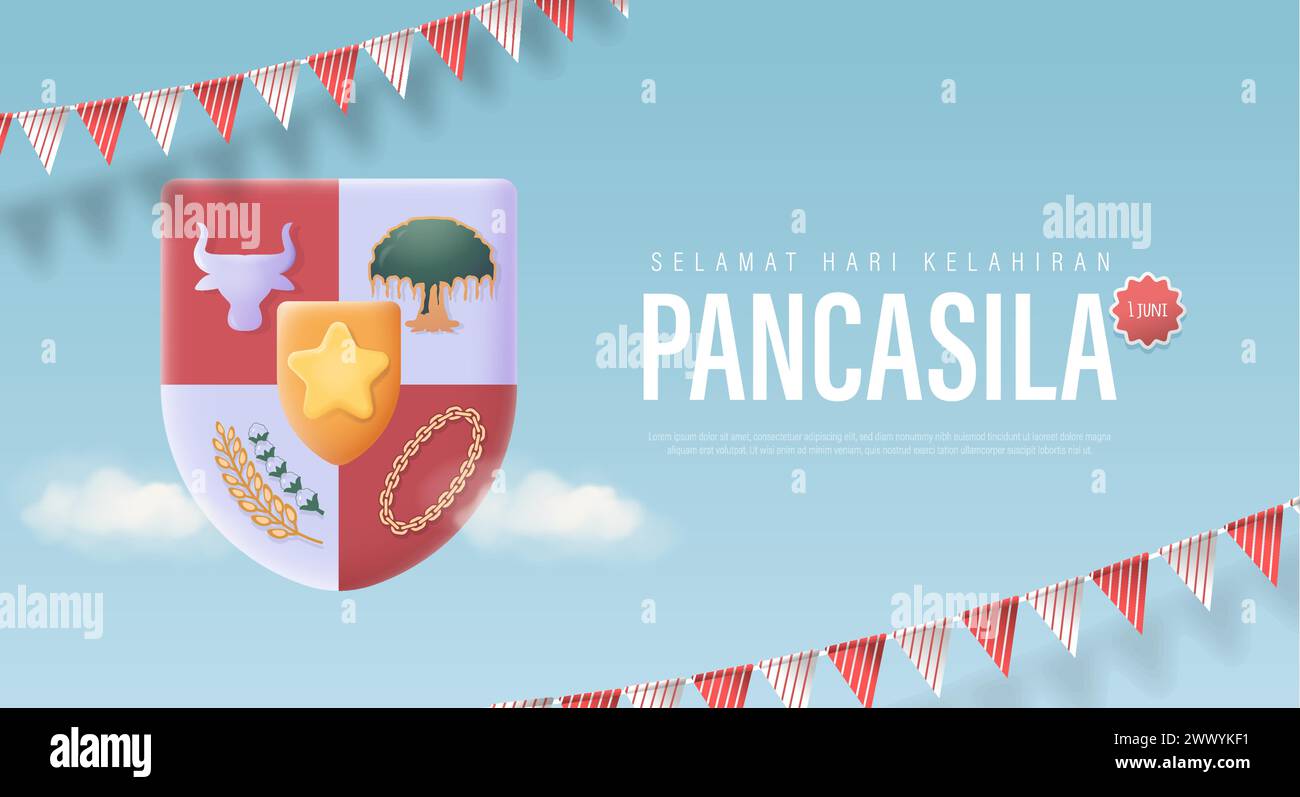 Selamat Hari Lahir Pancasila Translation : The Day of Birth of ...
