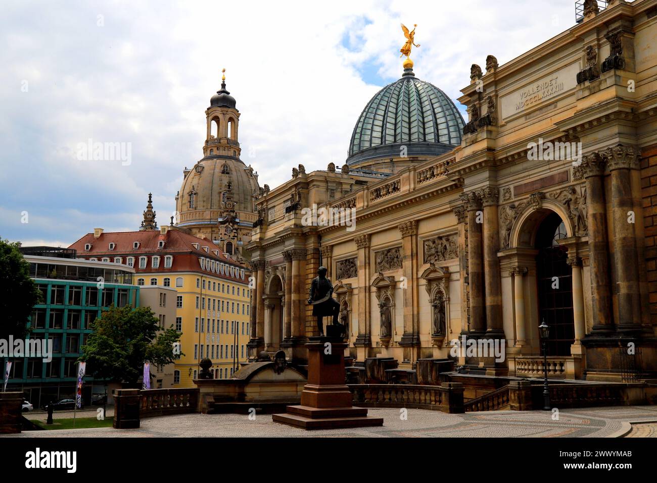 Albertinum Museum of Fine Arts in Dresden Germany. Ancient majestic ...