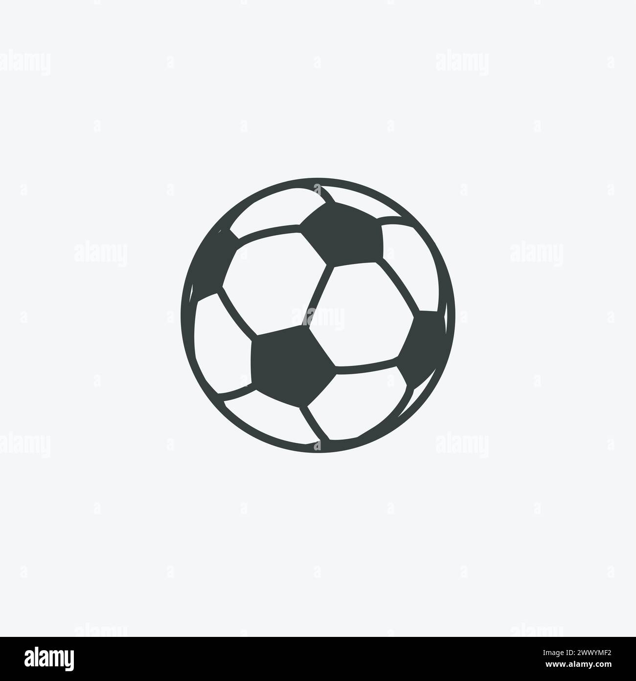 Football Flat Icon, Vector Illustration Stock Vector Image & Art - Alamy