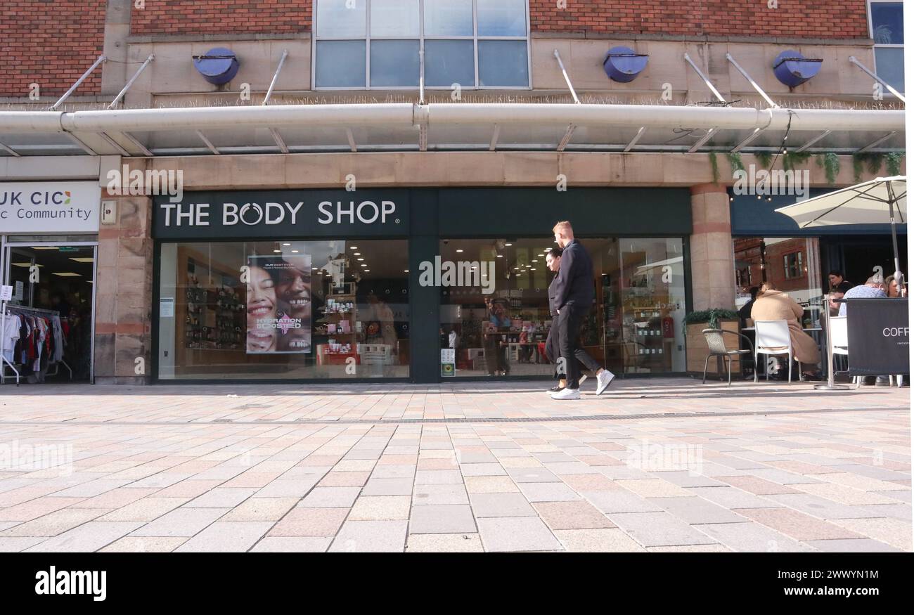 Stockport England UK 24th March 2024 Body Shop in Stockport, Greater ...
