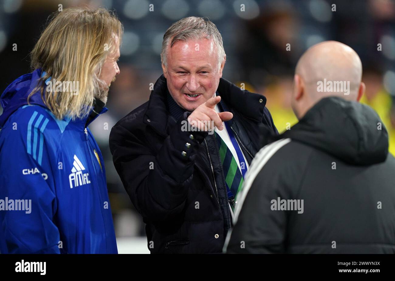 Northern Ireland manager Michael O'Neill ahead of a international ...