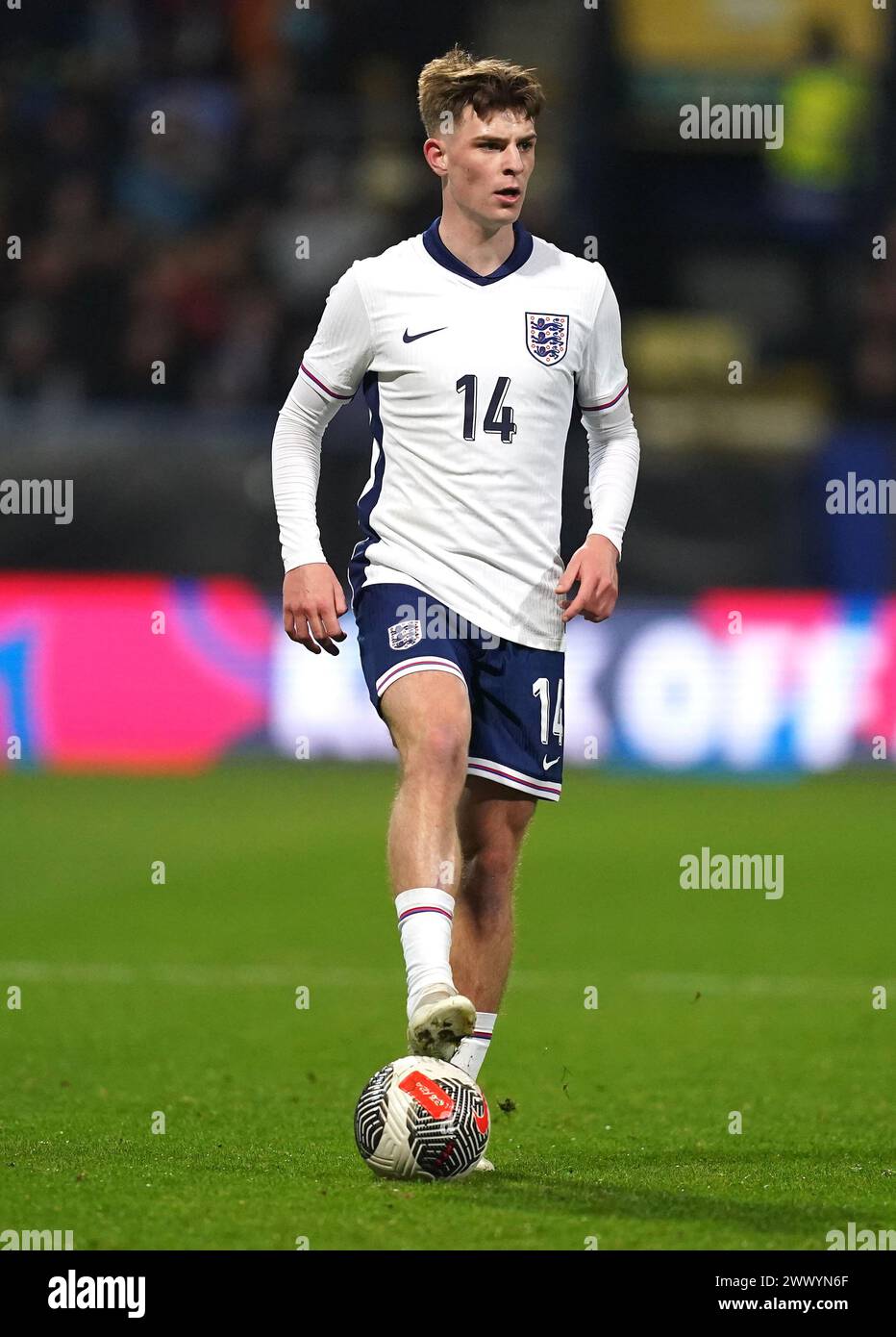 England's Alex Scott in action during the UEFA Euro U21 Championship ...