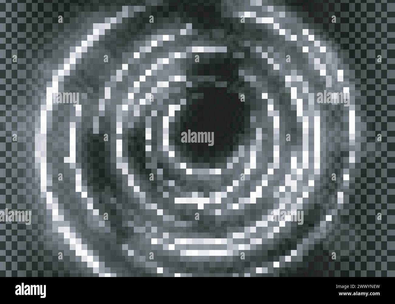 Futuristic Light Rounded Glowing Background, Vector Illustration Stock ...