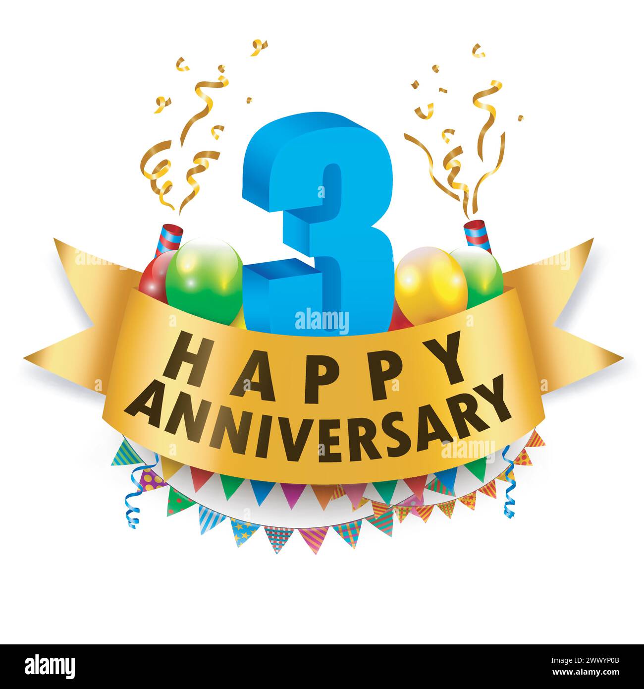 Graduation number 3 symbol hi-res stock photography and images - Alamy