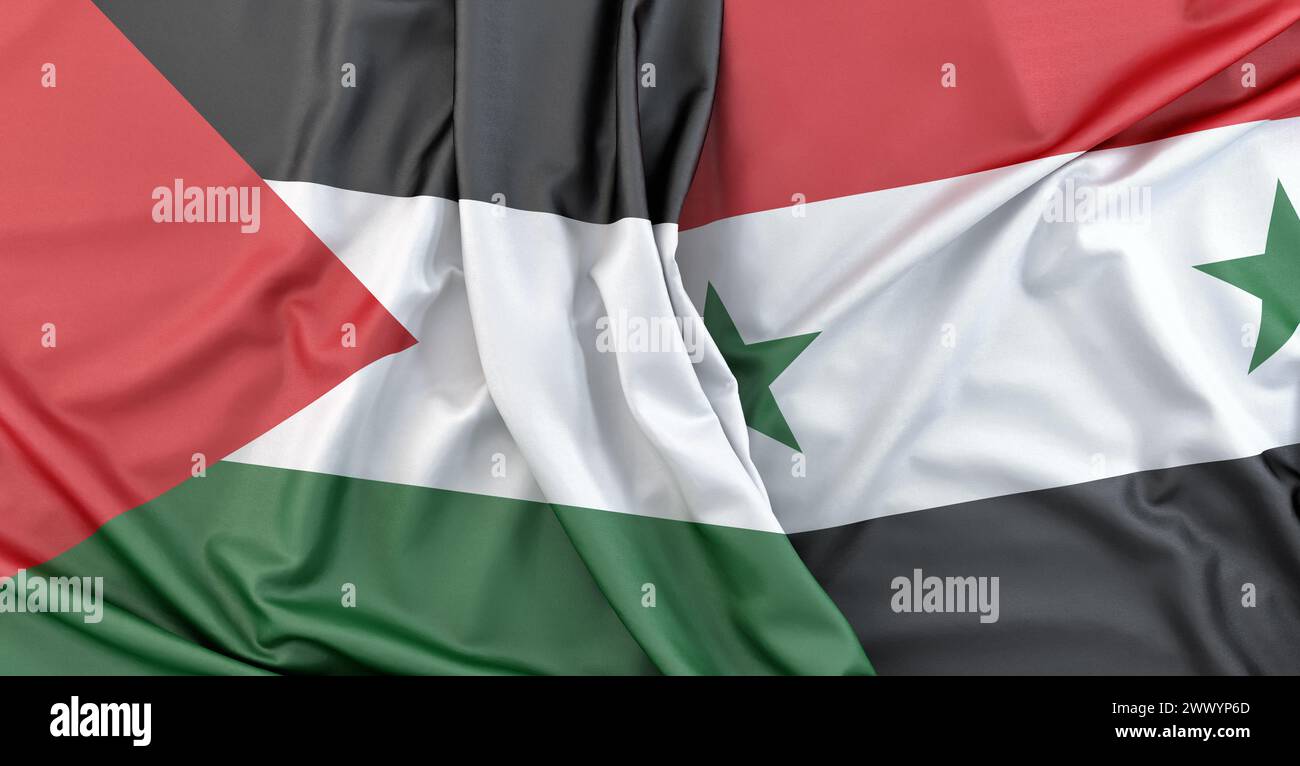 Syrian and palestinian flags hi-res stock photography and images - Alamy