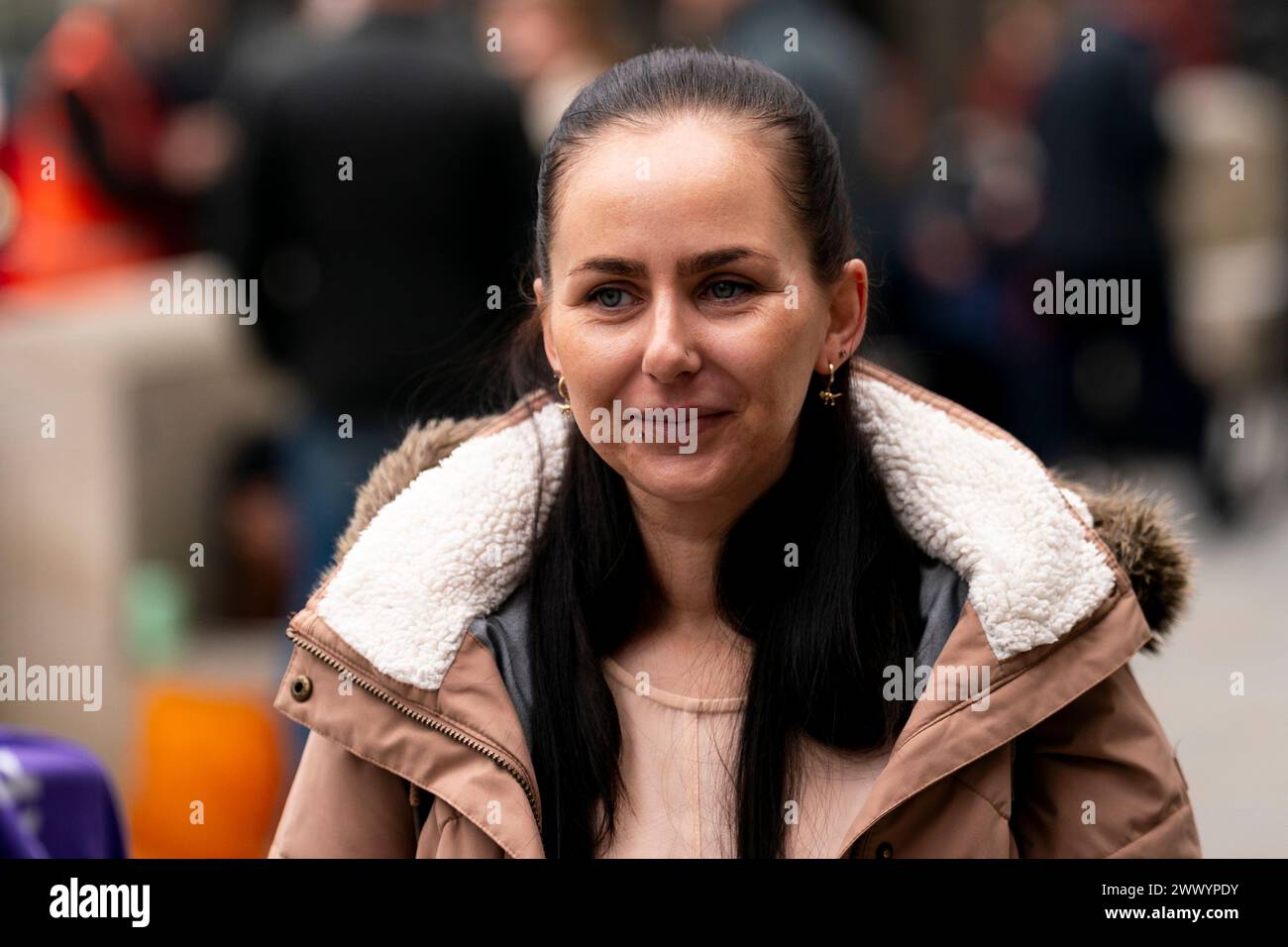 Anna Castle arrives at the Royal Courts of Justice, London, as she and ...