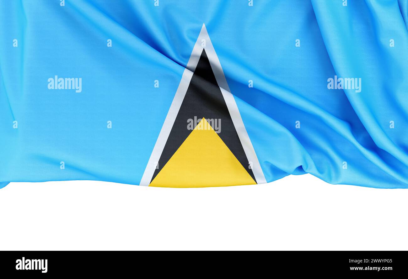 Saint lusia flag hi-res stock photography and images - Alamy