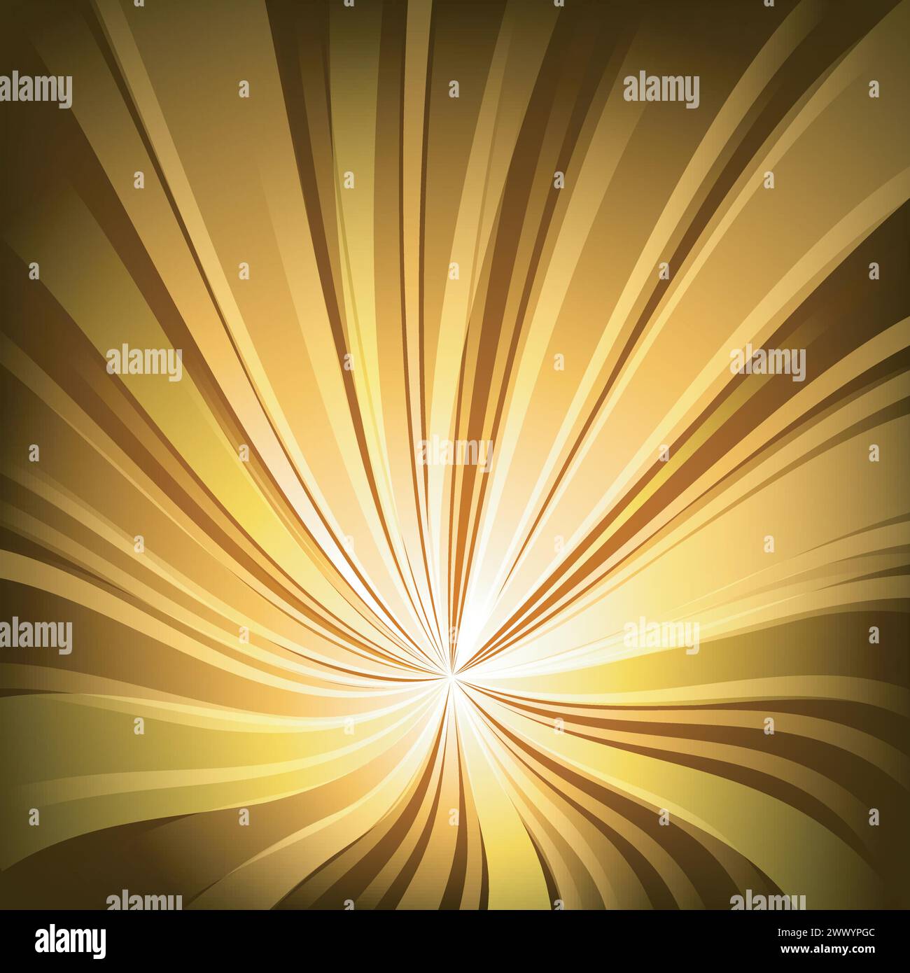 Abstract Golden Light Twisted Background, Vector Illustration Stock ...