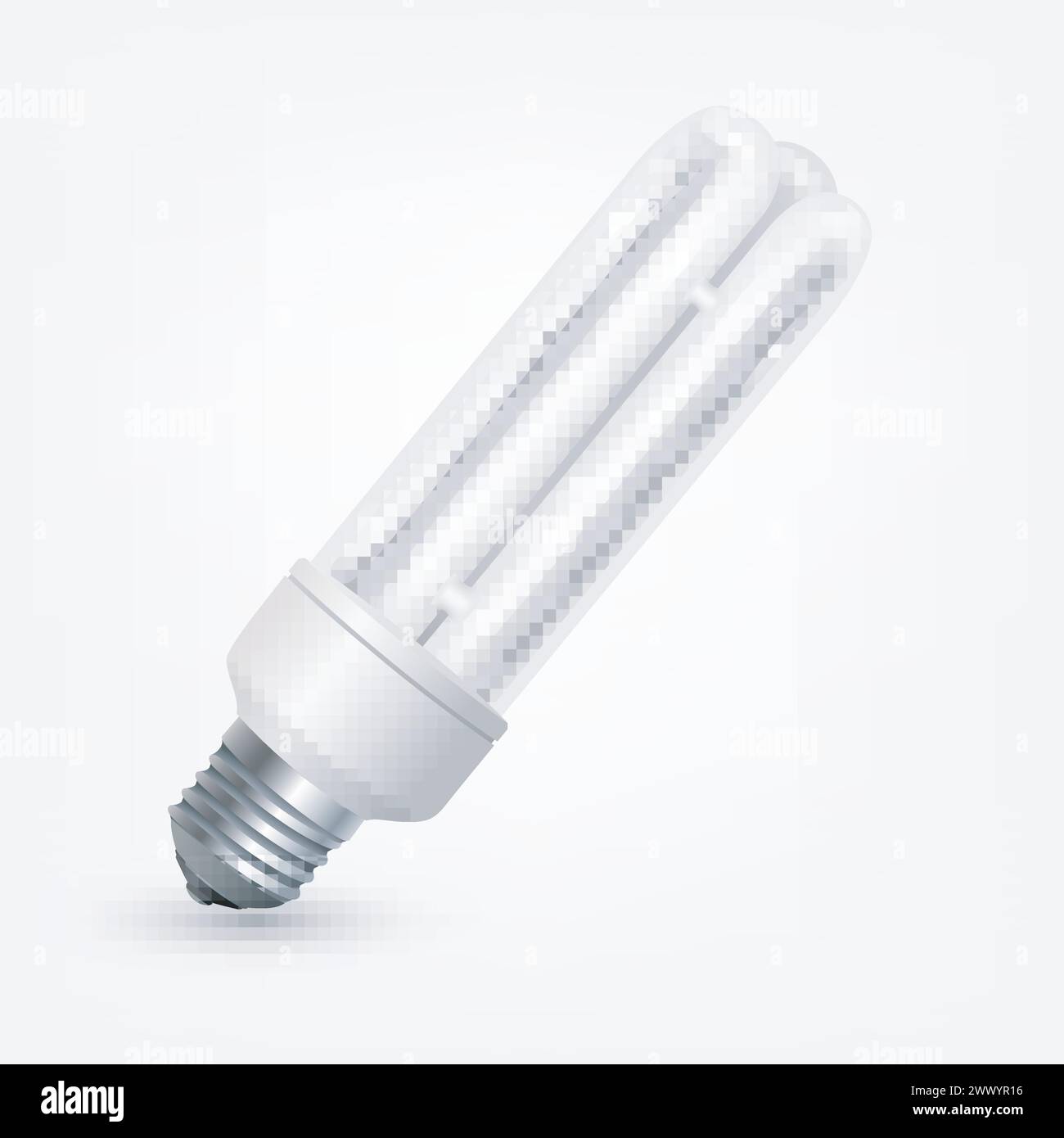 Fluorescent Energy Saving Light Bulb, Vector Illustration Stock Vector ... Fluorescent Energy Saving Light Bulb, Vector Illustration Stock Vector ...