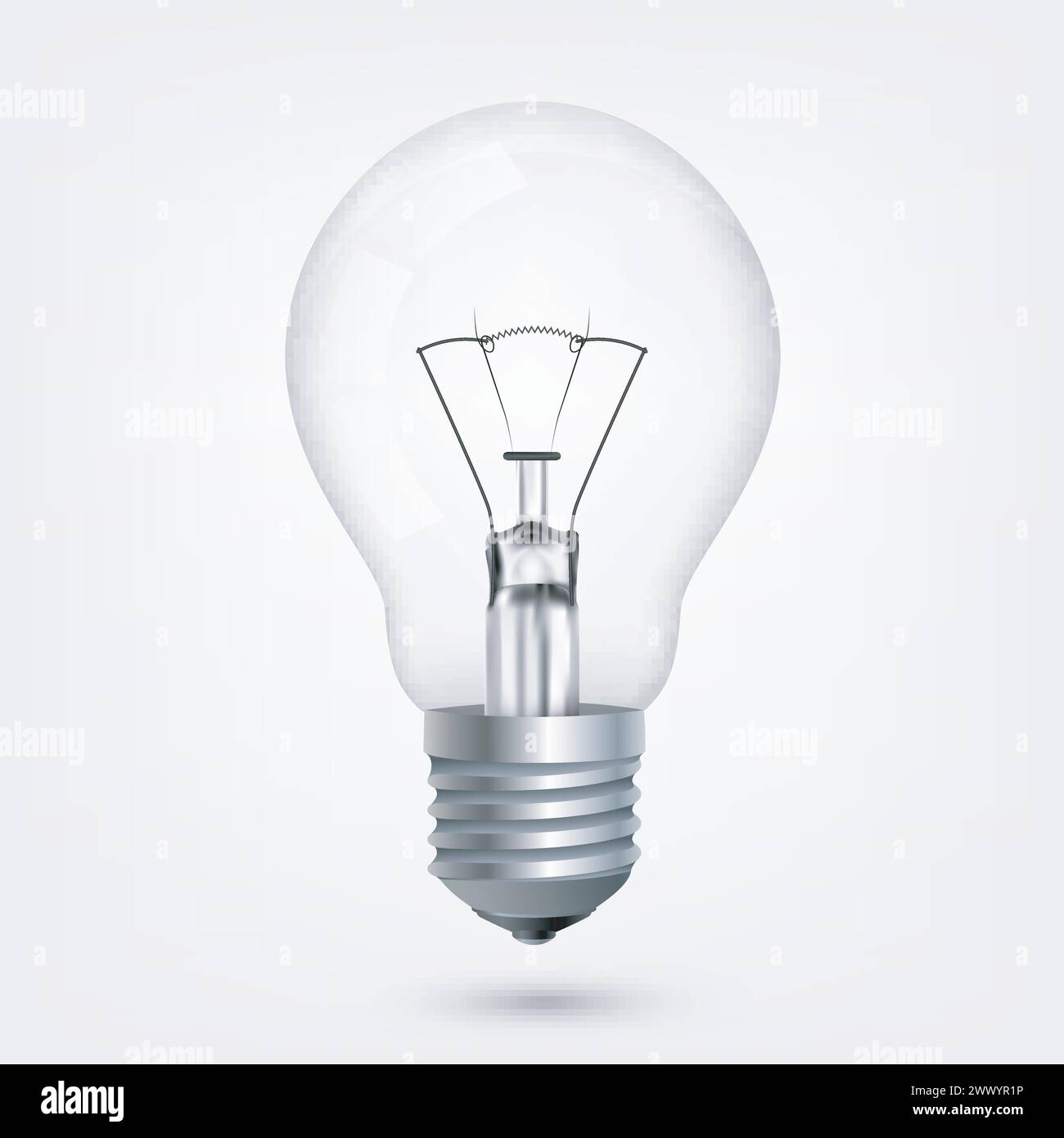 Incandescent Energy Saving Light Bulb, Vector Illustration Stock Vector ...