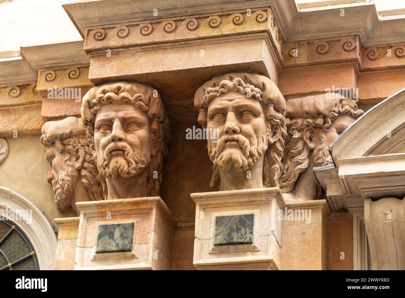 Milan, Italy - 30 March 2022: Front facade of San Raffaele Church in ...