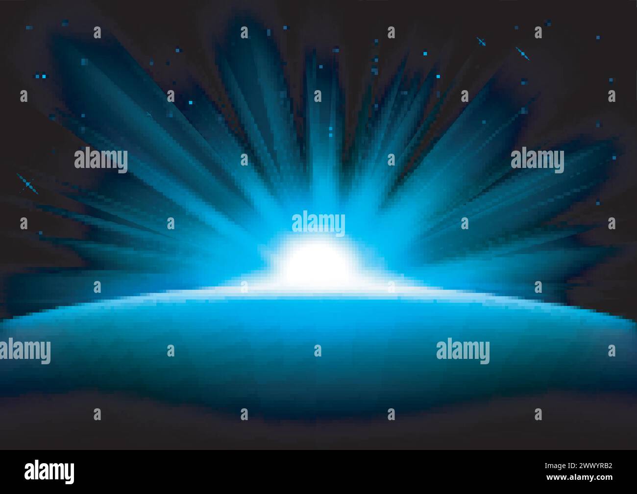 Rising sun flare Stock Vector Images - Alamy