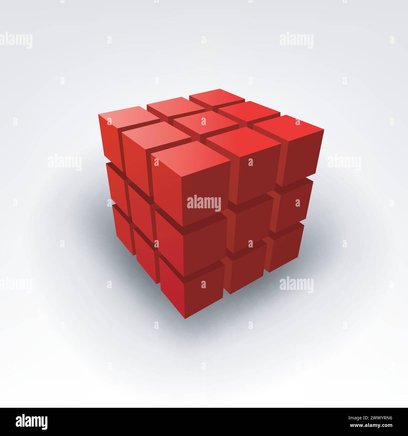 The red cube Stock Vector Images - Alamy
