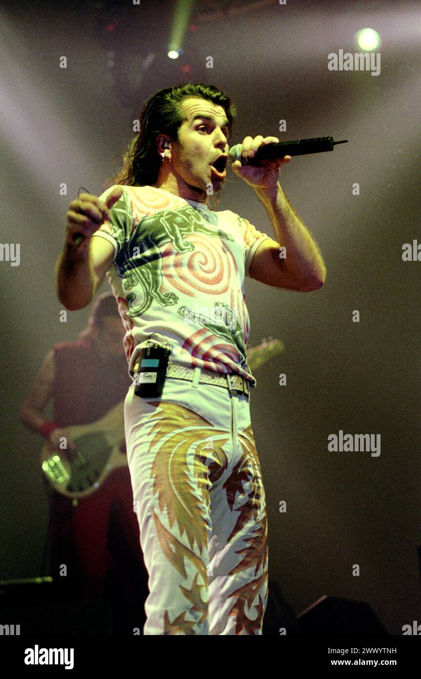 Milan Italy 25/10/2000: Piero Pelù, Italian singer, during the live ...