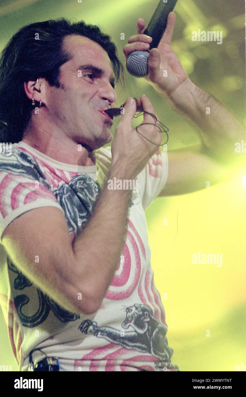 Milan Italy 25/10/2000: Piero Pelù, Italian singer, during the live ...