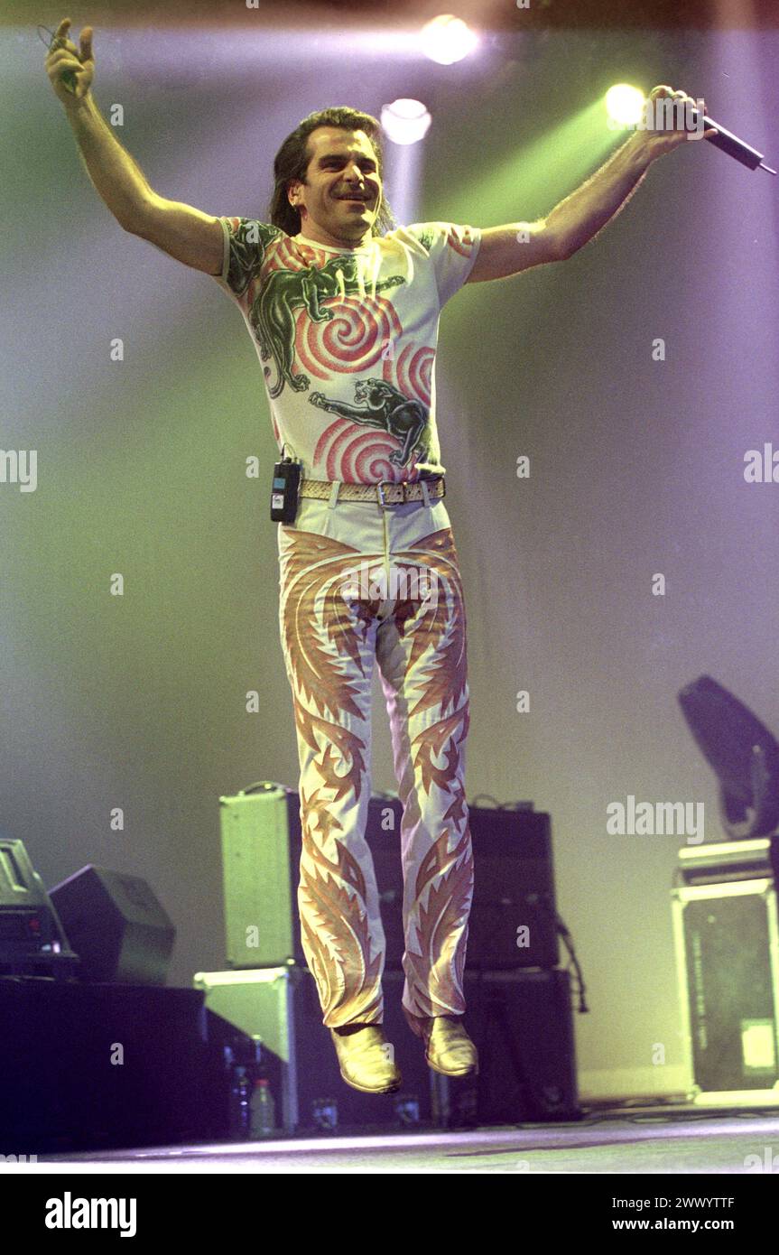 Milan Italy 25/10/2000: Piero Pelù, Italian singer, during the live ...