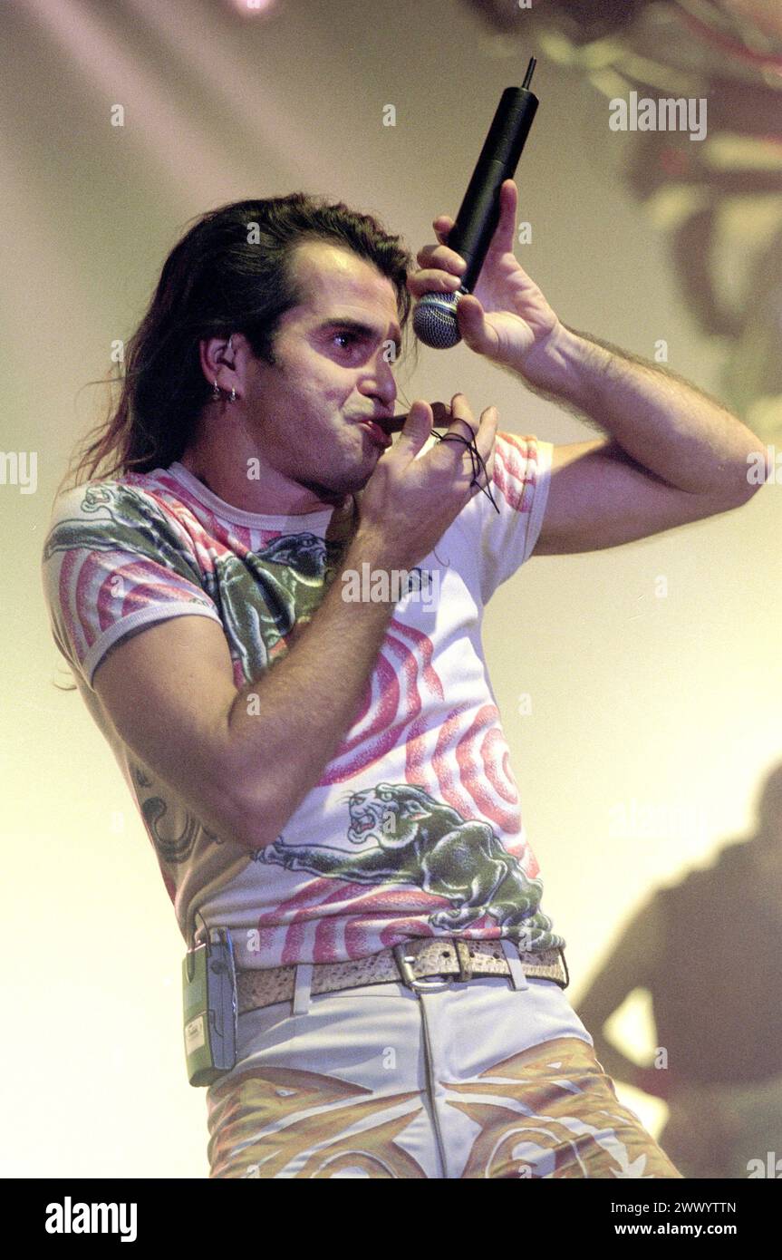 Milan Italy 25/10/2000: Piero Pelù, Italian singer, during the live ...