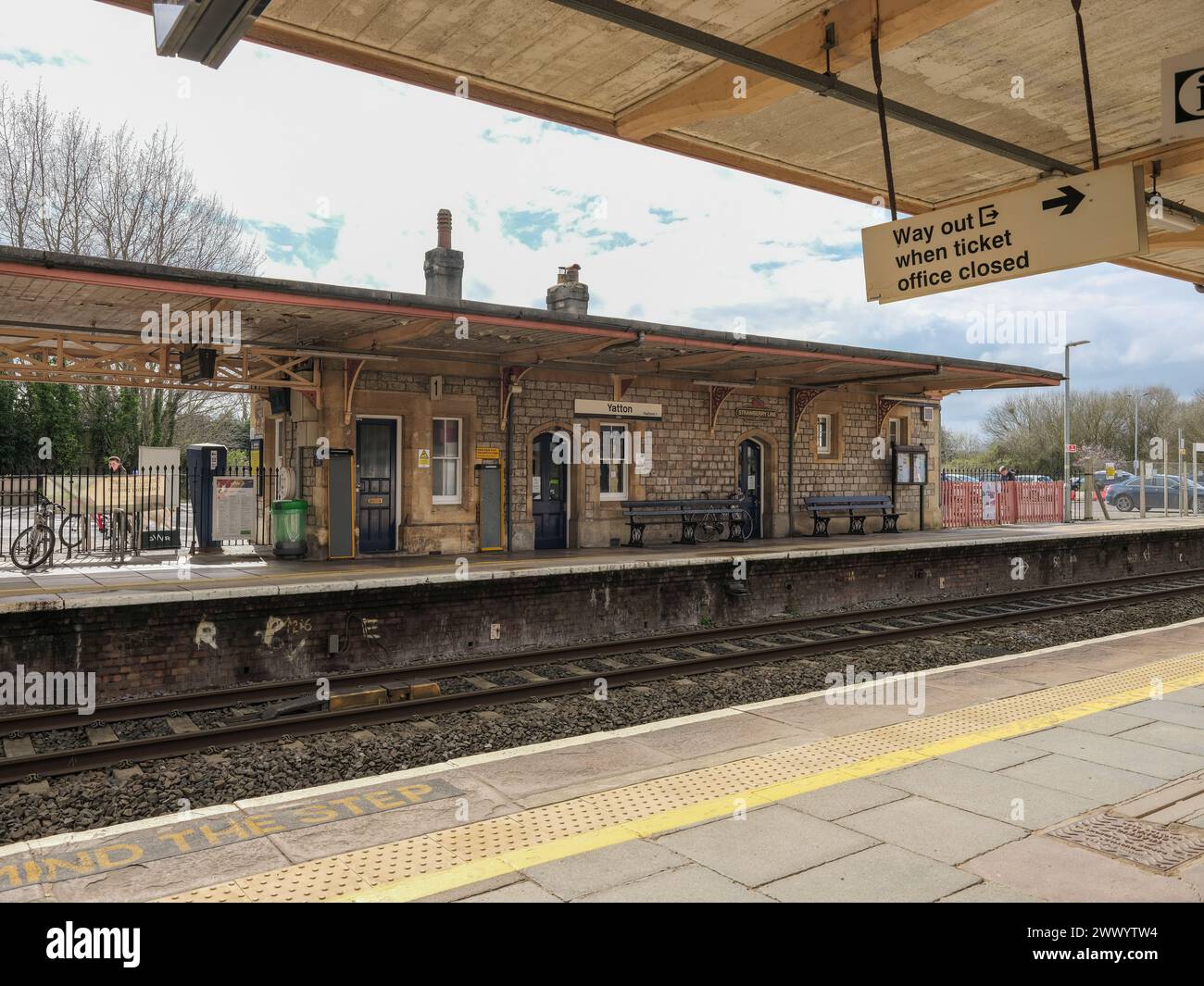 March 2024 - Yatton, railway station in North Somerset, England, UK ...