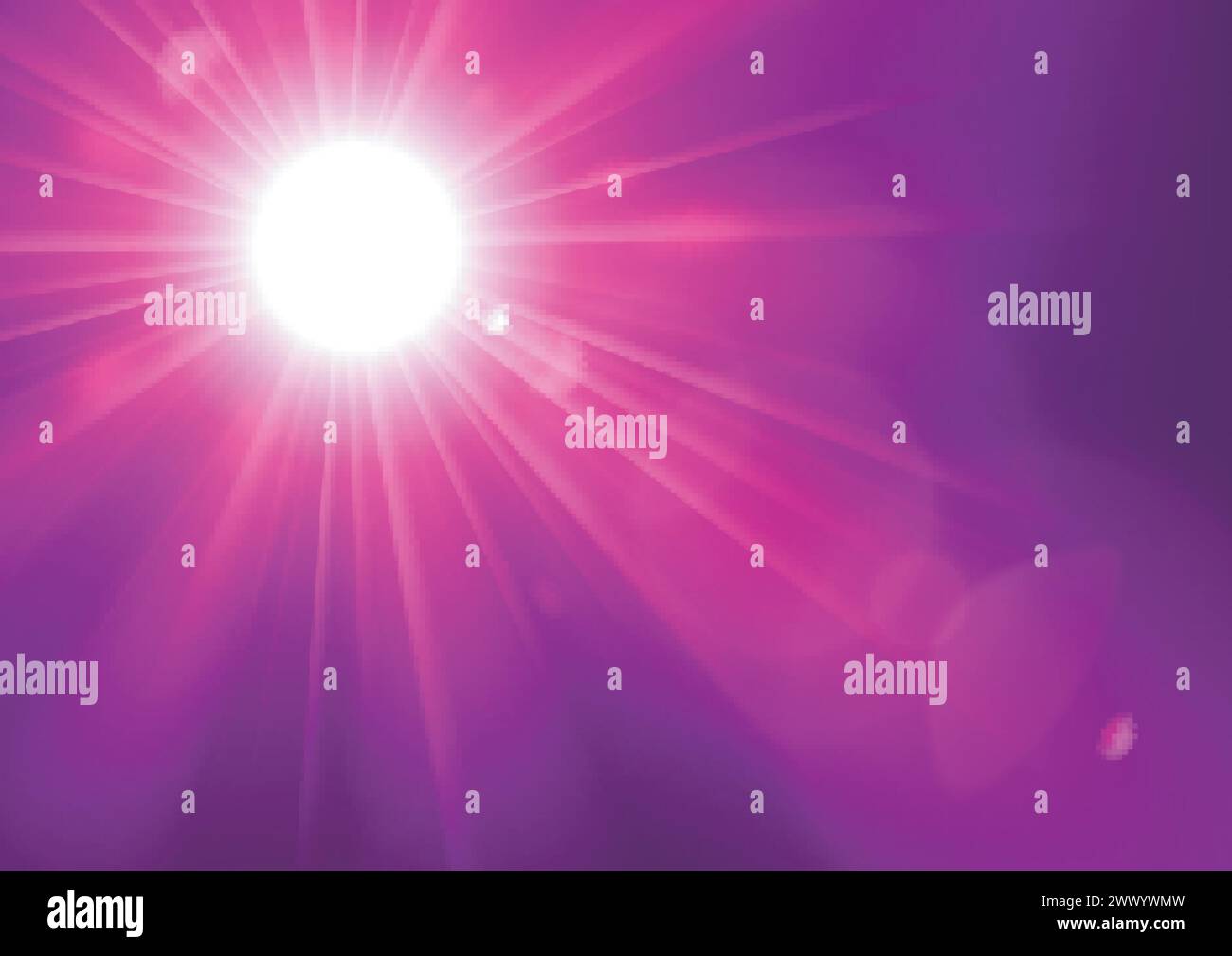 Violet Lights Shining With Lens Flare, Vector Illustration Stock Vector ...