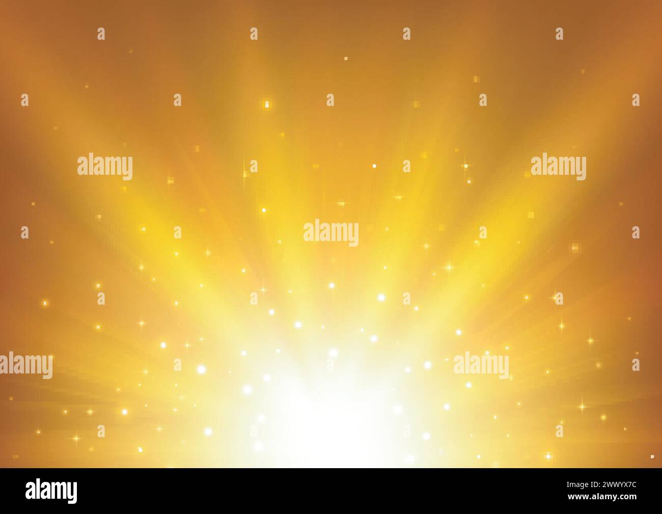 Illuminated Gold Light Background, Vector Illustration Stock Vector ...