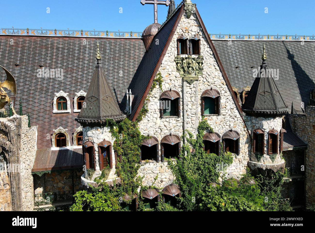 Amazing Castle in Ravadinovo, Sozopol, Bulgaria. Bizarre towers ...